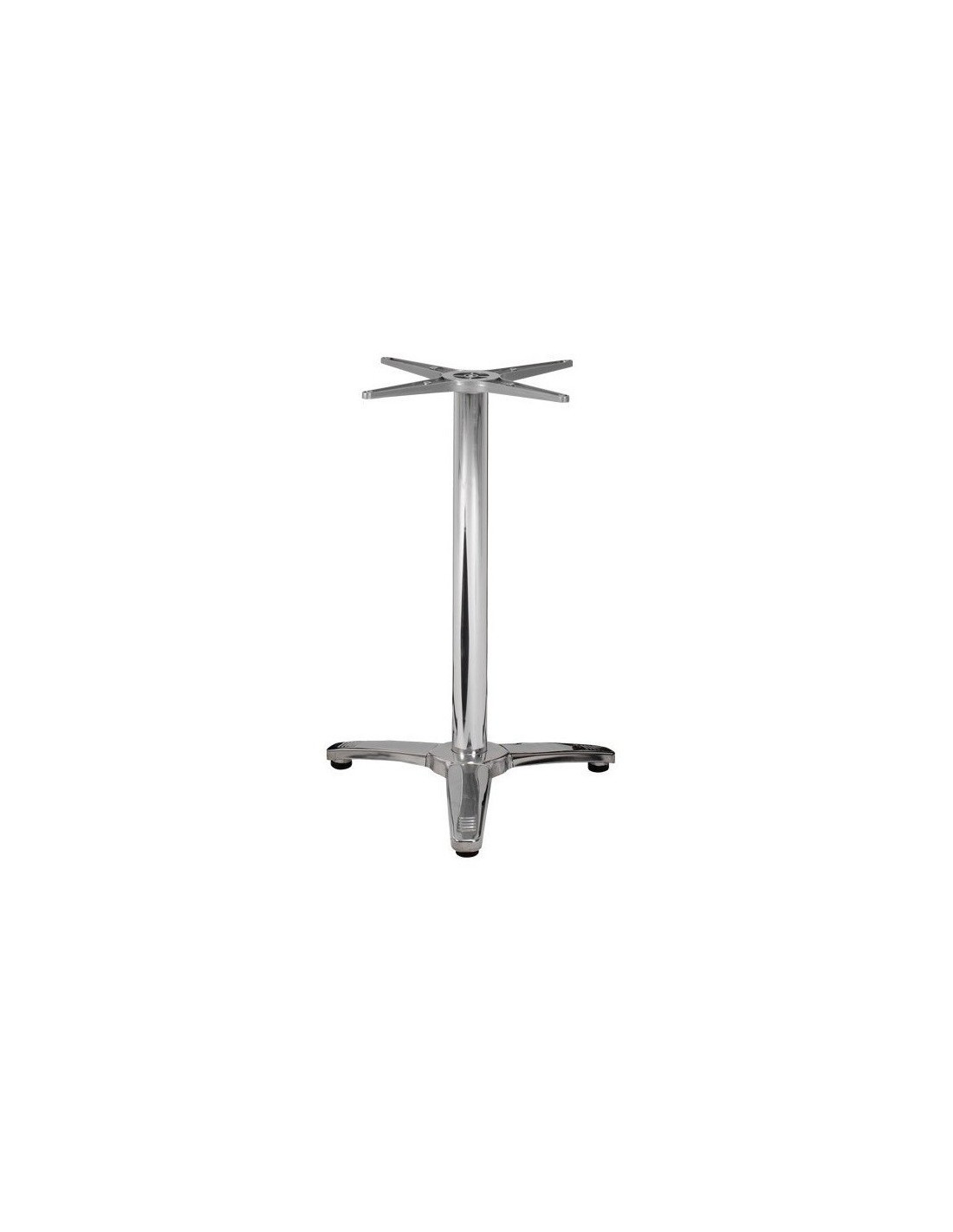 Mesa ROMA, aluminio, 3 radios, base de 70 cms y tapa 70 cms. Color a elegir.